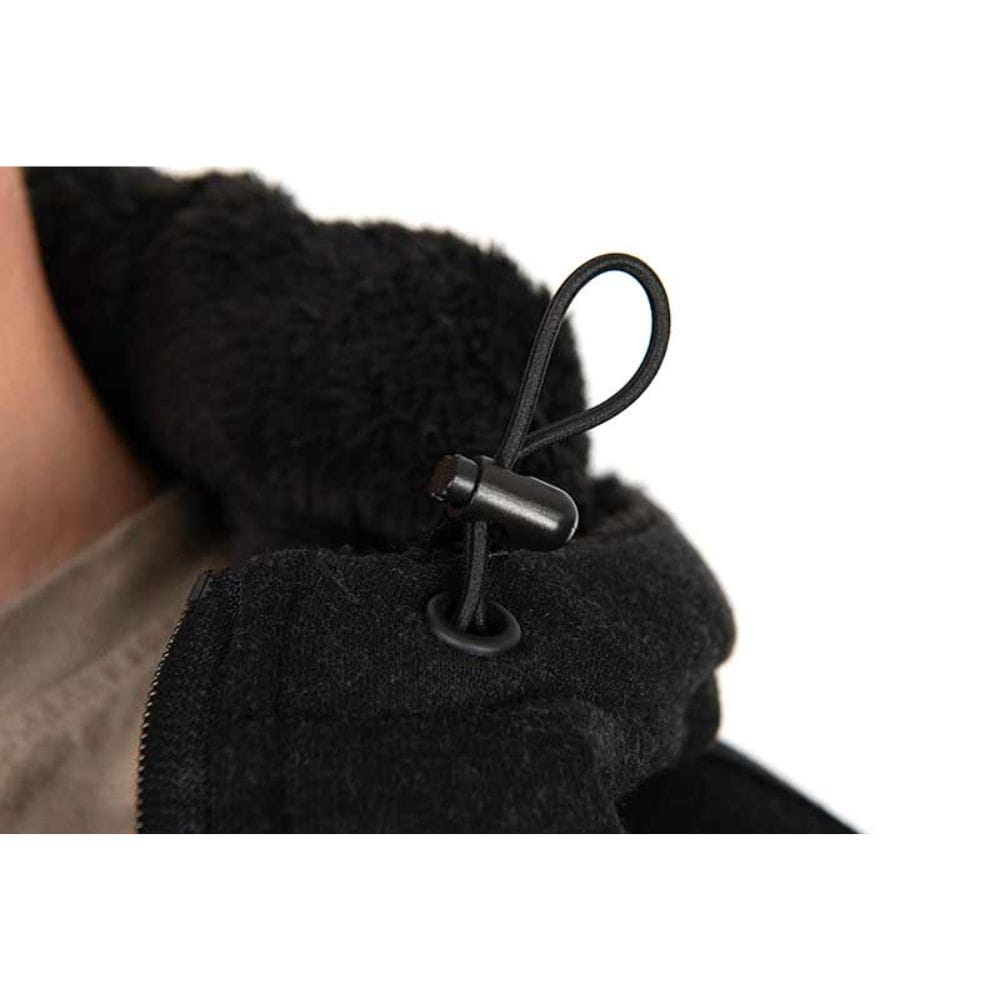 Fox Collection Sherpa Jacket Schwarz-Orange Small