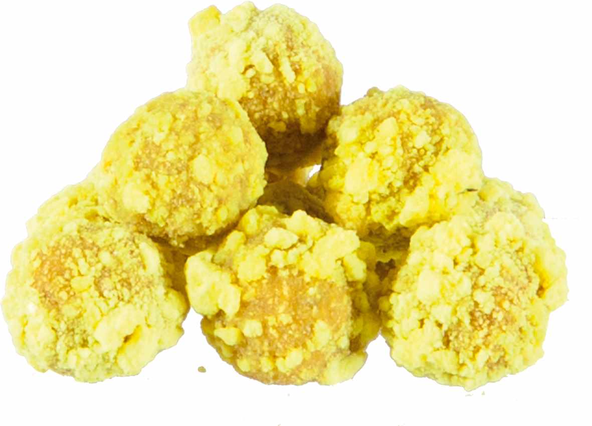MS Range Fluo Crispy Boilie 10-14mm 50g | Pineapple / Fluo Yellow | 2531515
