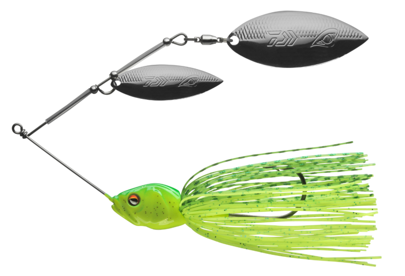 Daiwa Prorex Tandem Spinnerbait Double Blade Green Chartreuse Silver ...