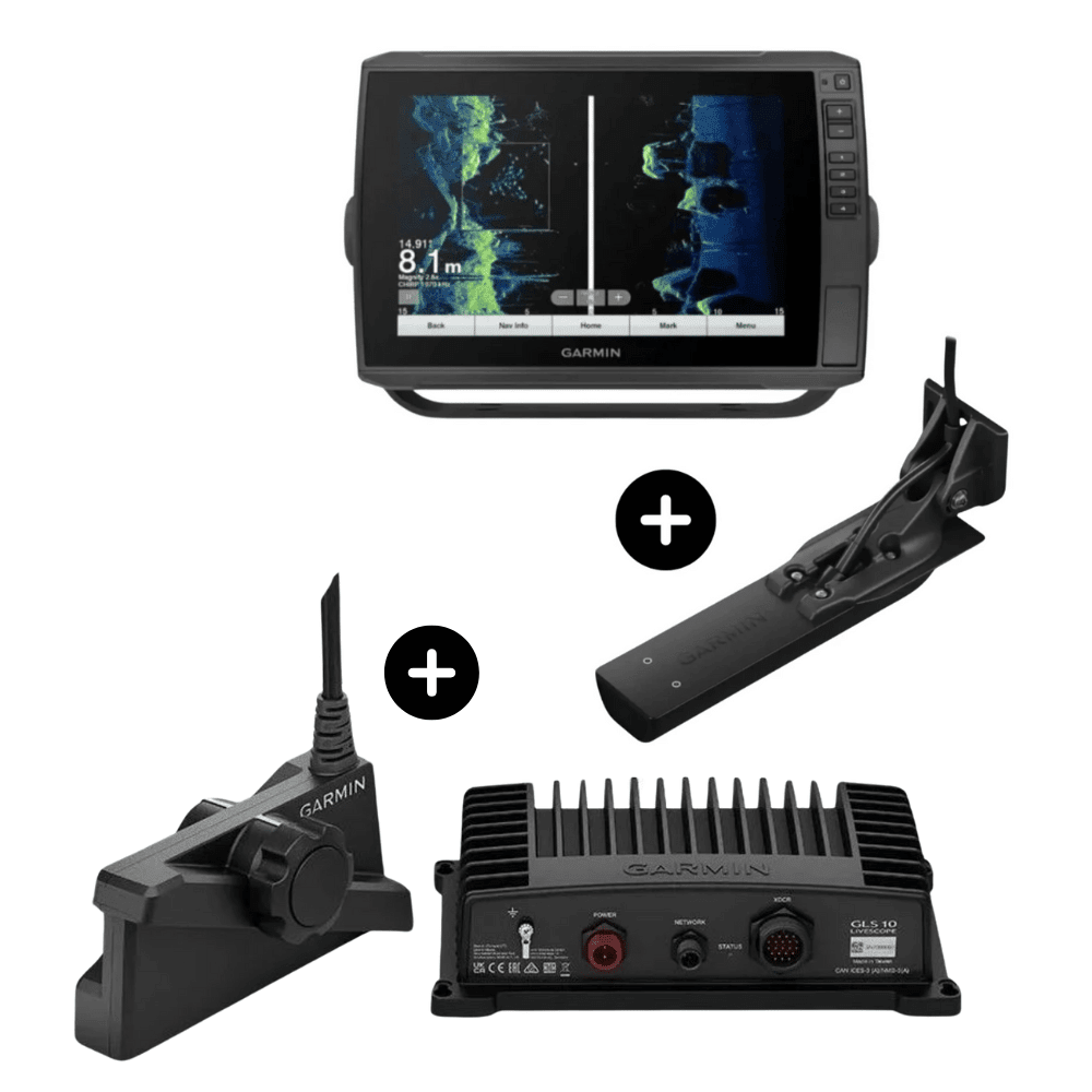 Garmin Livescope Komplett-Set Echomap Ultra 102sv 2 + GT56 Geber + LiveScope Plus System