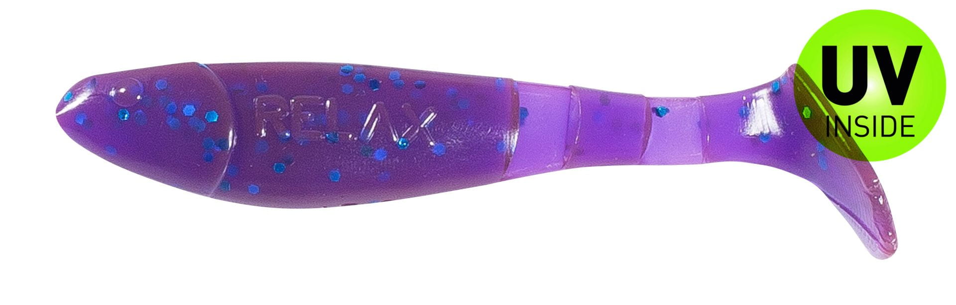 Relax Kopyto-Classic 7 cm (2,5") Crawfish-Violett-Electric Blue-Glitter ...
