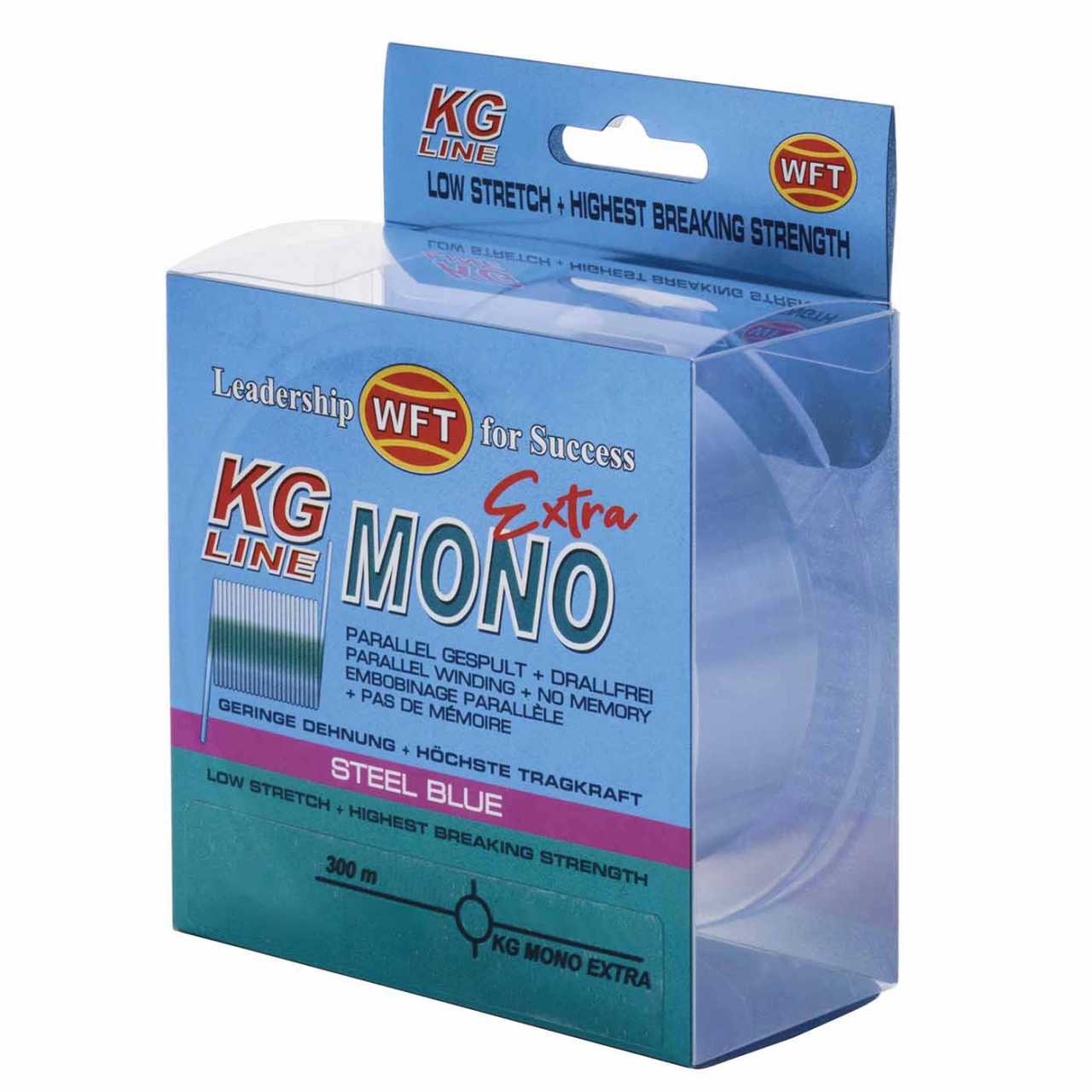 WFT KG Line Mono Extra Steel Blue 0,18 mm 3,5 kg 300 m | 1D-C974-018