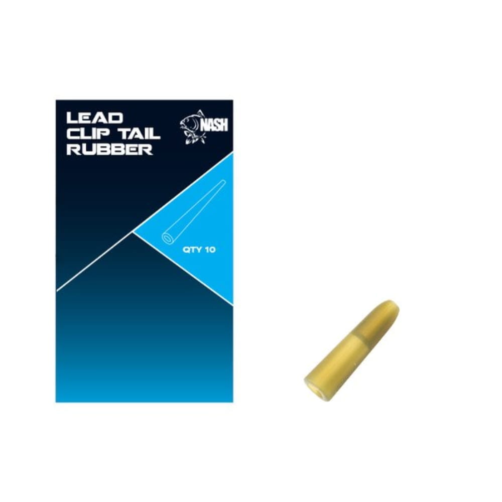 Nash Lead Clip Tail Rubber Weed Green 10 Stück