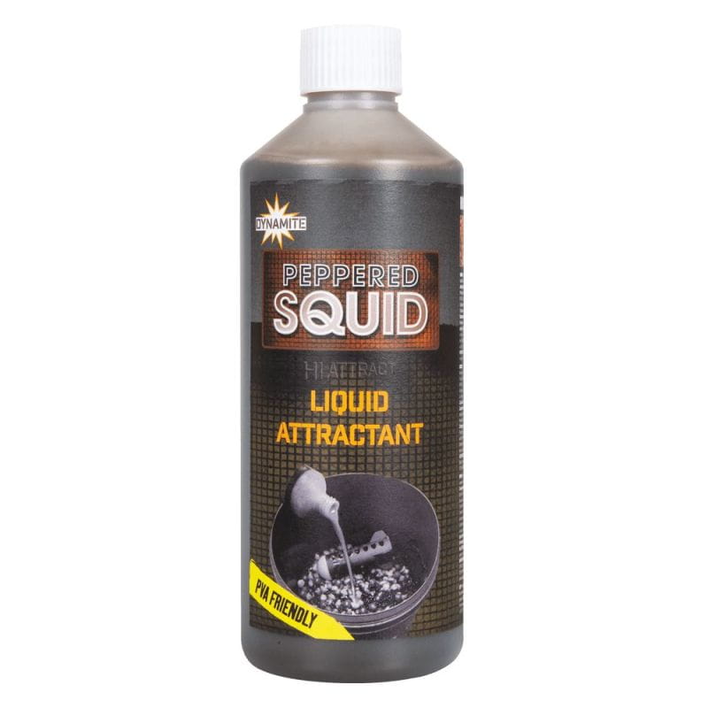 Dynamite Baits Peppered Squid Liquid 500 ml